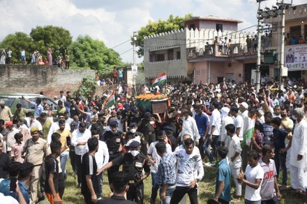 Thousands Villagers Attend Funeral Procession Indian Editorial Stock ...