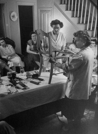 August 1950 Farm Wives Watching Home Editorial Stock Photo - Stock ...