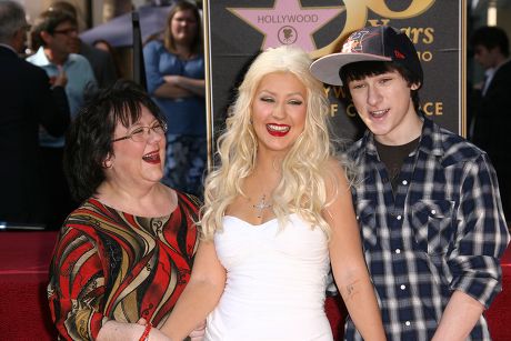 Christina Aguilera Mother Shelly Kearns Halfbrother Editorial Stock ...