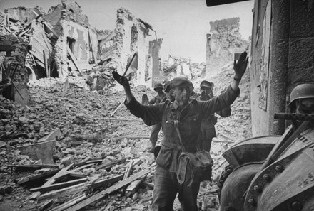 German Soldiers Raise Their Arms Surrender Editorial Stock Photo ...