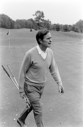 Ambassador George Bush Walking On Golf Editorial Stock Photo - Stock ...