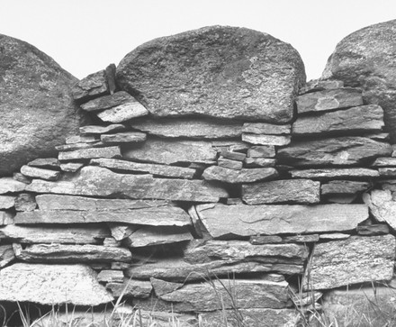 Stones Overlapping Each Other Design Fence Editorial Stock Photo ...