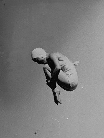Marjorie Gestring During Swimming Exhibition Editorial Stock Photo ...