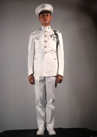 Us Marine Lieutenant Wearing Dress White Editorial Stock Photo - Stock ...