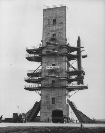 Redstone Missile Fastened On Testing Tower Editorial Stock Photo ...