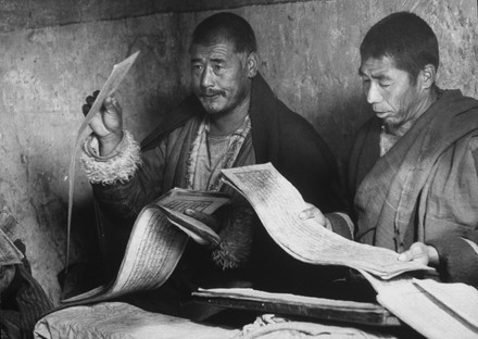 Buddhist Monks Reading Scripture Editorial Stock Photo - Stock Image ...