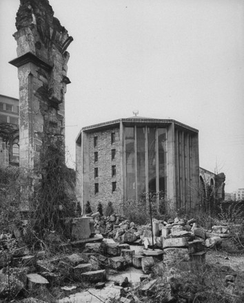 Modern Church Built Middle Bombing Rubble Editorial Stock Photo - Stock ...