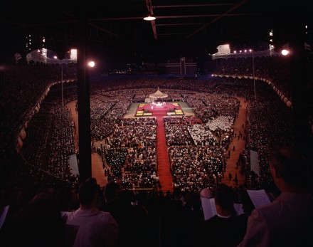 Pope Paul Vi Yankee Stadium During Editorial Stock Photo - Stock Image ...