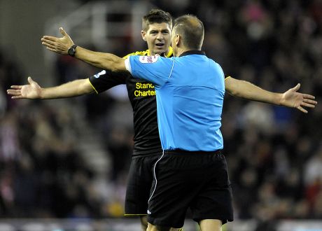 Steven Gerrard Liverpool Looks Dejected Referee Editorial Stock Photo ...