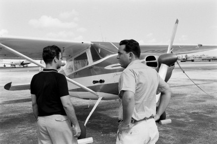 Cubans Talking Beside Plane Miami Florida Editorial Stock Photo - Stock ...