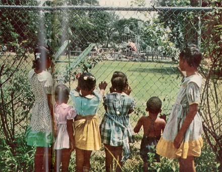African American Children Peering Through Fence Editorial Stock Photo ...