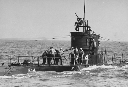R14 Submarine During Battle Surface Editorial Stock Photo - Stock Image ...