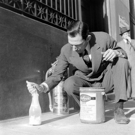 Man Refilling Container Dry Gas 1939 Editorial Stock Photo - Stock ...