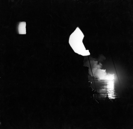 Muzzle Flashes Light Night Sky During Editorial Stock Photo - Stock ...