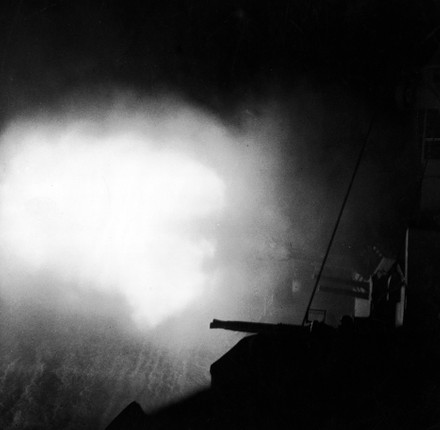 Muzzle Flashes Light Night Sky During Editorial Stock Photo - Stock ...