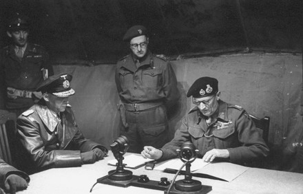 General Kinsel R Signing Unconditional Surrender Editorial Stock Photo ...