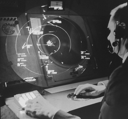 Air Traffic Controller Using Radar Screen Editorial Stock Photo - Stock ...