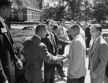 Students Interested Pledging Fraternity Shaking Hands Editorial Stock ...