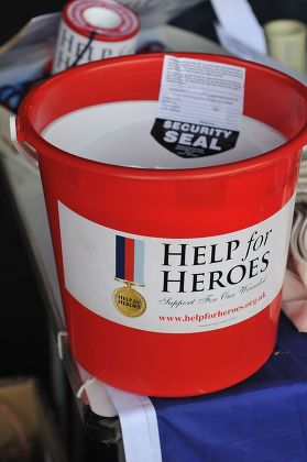Help Heroes Charity Collection Bucket West Editorial Stock Photo ...