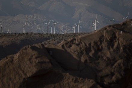 Iran's Manjil wind power plant, Tehran - 28 Sep 2021 Stock Pictures ...
