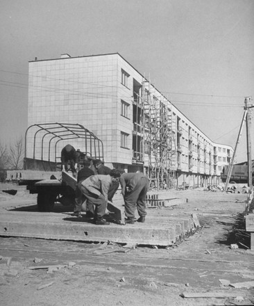 Workers Building Government Housing Project Newly Editorial Stock Photo ...