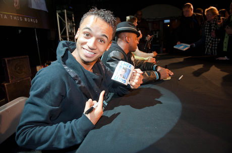 __COUNT__ JLS sign copies of their new single 'Outta This World' at ...