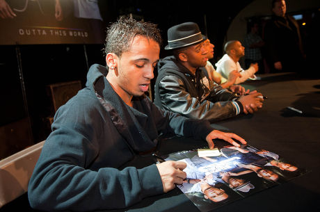 __COUNT__ JLS sign copies of their new single 'Outta This World' at ...