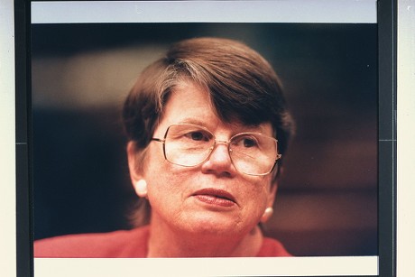 Atty Gen Janet Reno Before House Editorial Stock Photo - Stock Image ...