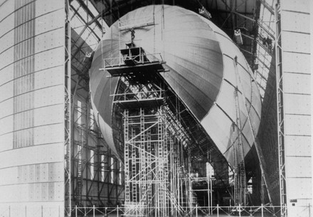 Completed Iron Framework Zeppelin Being Covered Editorial Stock Photo ...