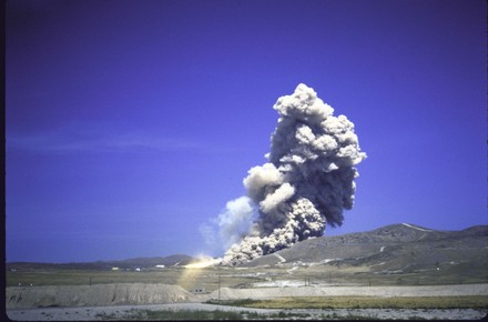 View Successful Rocket Solid Booster Test Editorial Stock Photo - Stock ...