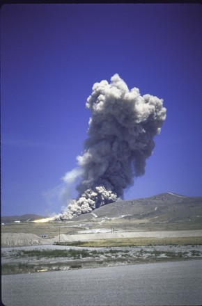 View Successful Rocket Solid Booster Test Editorial Stock Photo - Stock ...