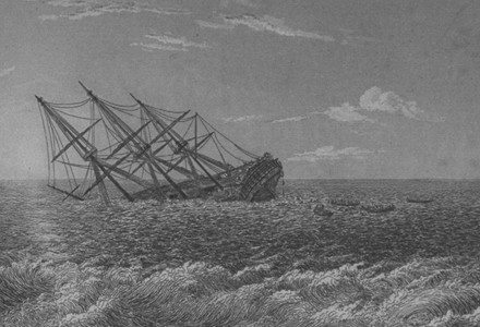 Illus Hms Pandora Sinking After Striking Editorial Stock Photo - Stock ...