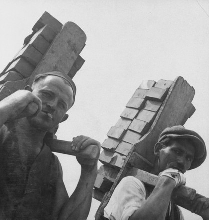 German Hod Carriersbricklayers Editorial Stock Photo - Stock Image ...