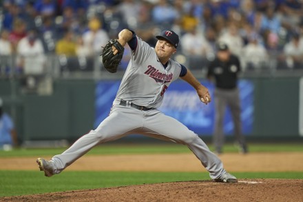 Minnesota Pitcher Caleb Thielbar 56 Throws Editorial Stock Photo ...