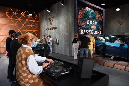 Female Dj Seen Cupra Stand During Editorial Stock Photo - Stock Image ...
