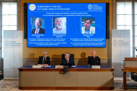 Portraits 2021 Nobel Laureates Physics Syukuro Editorial Stock Photo ...