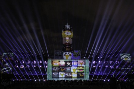 General View Projection Mapping Show Ahead Editorial Stock Photo ...