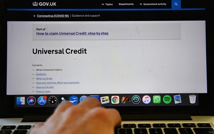 Uk Government Webpage Universal Credit Seen Editorial Stock Photo ...