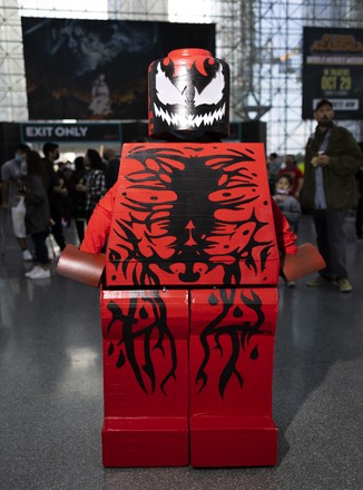 Cosplayer Dressed Lego Spiderman Character Walks Editorial Stock Photo ...