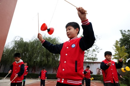 Students Practice Playing Diabolo After Class Editorial Stock Photo ...