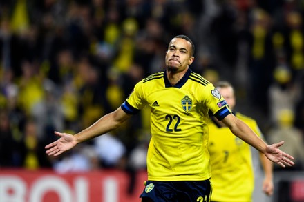 Swedens Robin Quaison Celebrates After Scoring Editorial Stock Photo ...