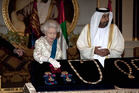 Queen Elizabeth Ii Sheikh Khalifa Bin Editorial Stock Photo - Stock ...