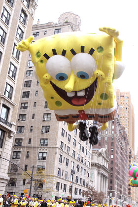 Spongebob Squarepants Balloon Thanksgiving Day Parade Editorial Stock ...