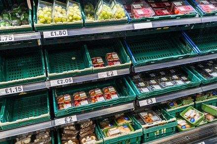 Half Empty Shelves Grocery Products Tesco Editorial Stock Photo - Stock ...