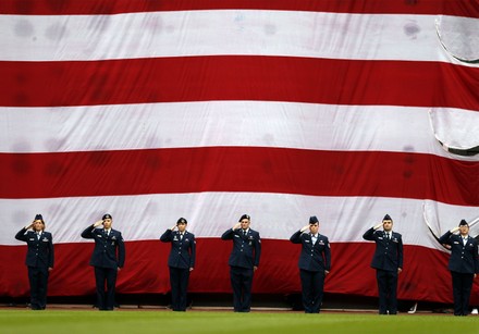 Members Us Air Force Salute Front Editorial Stock Photo - Stock Image ...