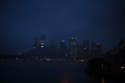 View Cold Wet Morning City Reopens Editorial Stock Photo - Stock Image ...