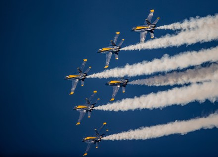 Us Navy Aerobatics Team Blue Angels Editorial Stock Photo - Stock Image ...
