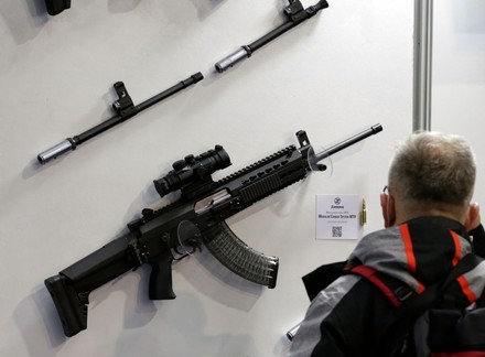 Man Watches Modular Combat Rifle M19 Editorial Stock Photo - Stock ...