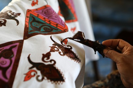 Batik Stamp During Membatik Activity Batik Editorial Stock Photo ...