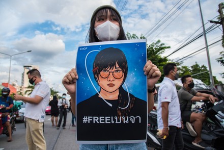 Protester Holds Portrait Benja Apan One Editorial Stock Photo - Stock ...